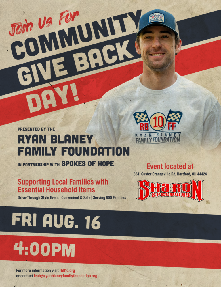 Community Give Back Day! - Ryan Blaney Family Foundation